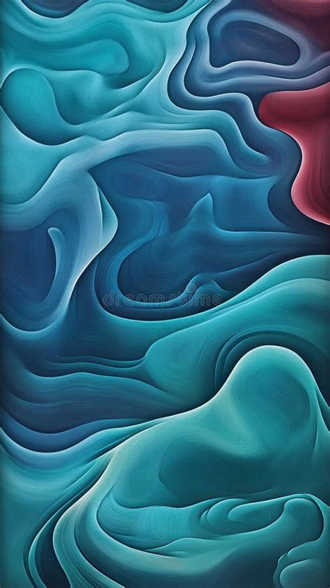 Pattern Of Abstract Waves And Currents In Soft Flowing Lines Stock Illustration Illustration