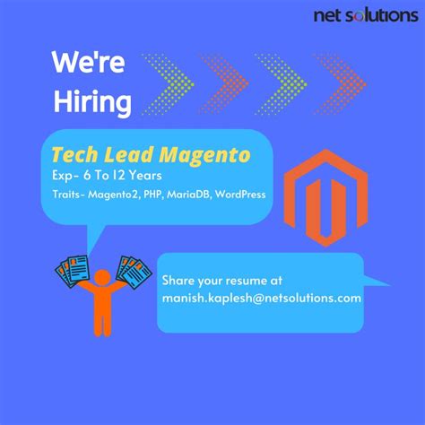 manish kaplesh on linkedin hiring for tech savvy lead for the magento