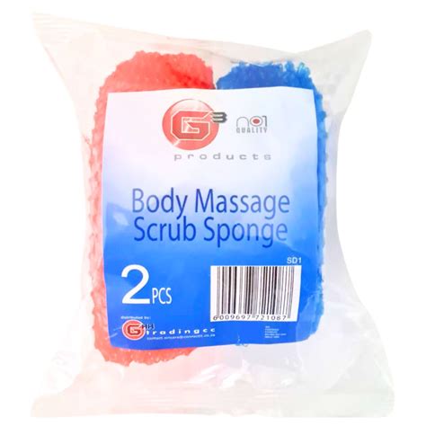 G3 Sponge Body Massage Scrub Sponge 2 Piece Superb Hyper