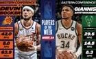 [NBA PR] Phoenix Suns guard Devin Booker and Milwaukee Bucks forward Giannis Antetokounmpo have ...