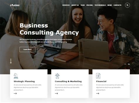 Best React Website Templates For Business