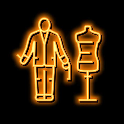 Tailor Business Neon Glow Icon Illustration 20582935 Vector Art At Vecteezy