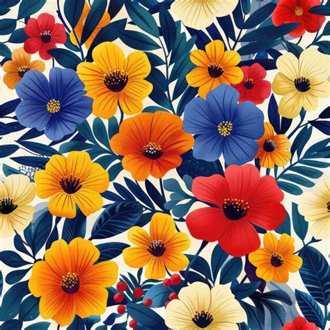 Premium Photo Floral Patterns Seamless For Background