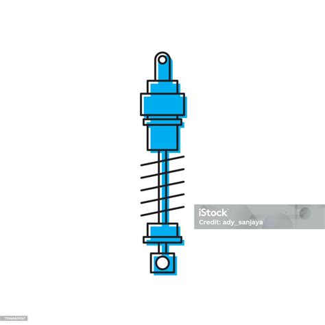 자동차 서 스 펜 션 벡터 아이콘 개념 흰색 배경에 고립 된 디자인 강철에 대한 스톡 벡터 아트 및 기타 이미지 강철 곡선 공연 Istock