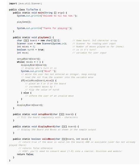 Solved Import Java Util Scanner Public Class Tictac Toe Chegg