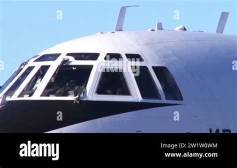 Aircraft Cabin Exterior With Pilots Inside Before Aircraft Take Off