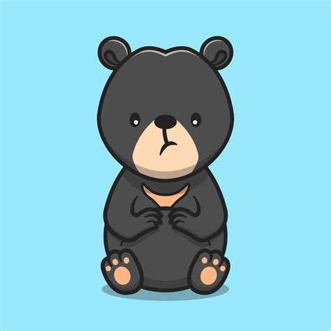 Cute Sun Bear Cartoon Vector Icon Illustration 5421154 Vector Art At