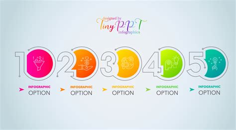 Number Process List Infographic Concept Tinyppt