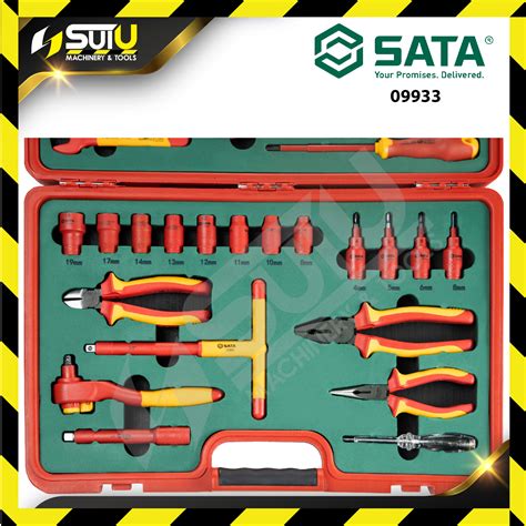 SATA 09933 39PCS Electrical Automotive Tool Set Insulated Tools Kuala ...