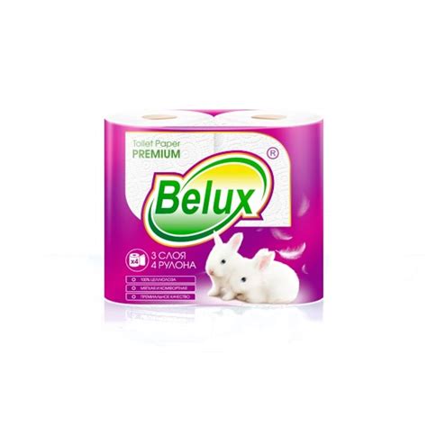 Туалетная бумага Belux 3 слоя 4 рулона белая 2440 - выгодная цена ...