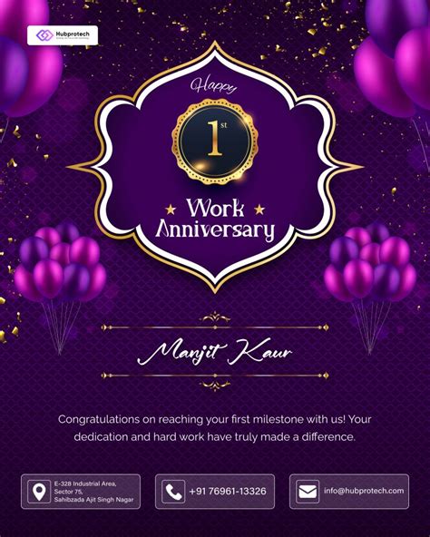 Workanniversary Celebratingsuccess Frontenddeveloper Hubprotech