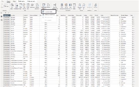 power bi hiding tables columns and fields from power pivot