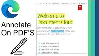 How To Annotate Pdfs In Microsoft Edge Drawing On Pdfs In Microsoft Edge Microsoftedge Positive