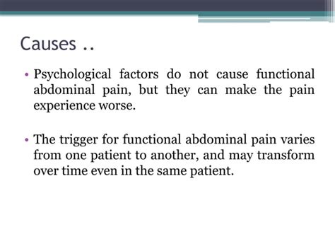 Recurrent Abdominal Pain In Pediatrics Ppt