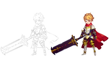 Q版战士夏日月 站酷zcool
