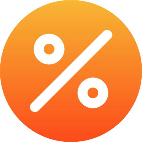Percentage Generic Flat Gradient Icon