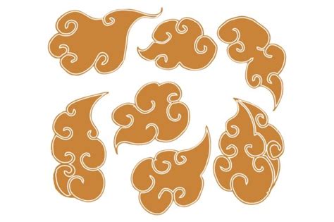 Brown Clouds Vector Bundle Graphic By Arsa Adjie · Creative Fabrica