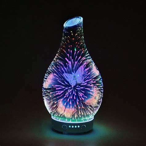 Ultrasonic Diffuser Art Glass Butterfly 3d Cello