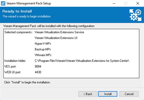 Step Import Veeam Management Packs And Install VE Service And Veeam UI Veeam MP For VMware