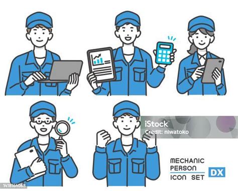 Dx 아키텍처 It 물류 Dx 컨설팅 세트로 작업이 더욱 효율적이 된 근로자의 벡터 일러스트 레이 션 자료 육체 노동자에 대한 스톡 벡터 아트 및 기타 이미지 Istock