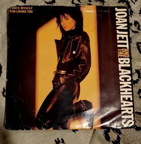 Vintage Joan Jett I Hate Myself For Loving You And Love Is Pain Record