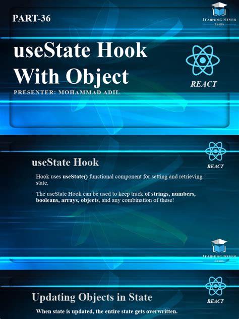 36 Usestate Hook With Object Pdf Computers