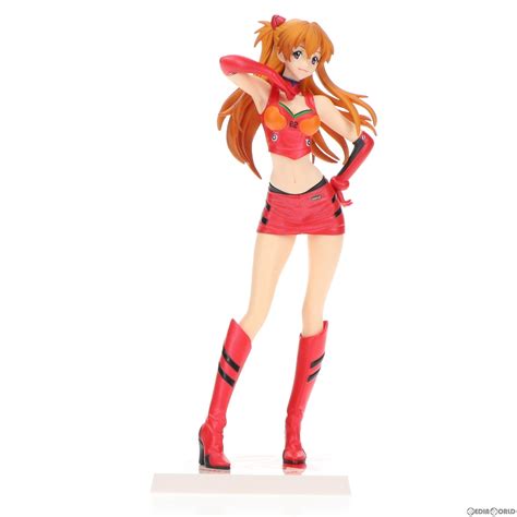 【中古即納】 Fig 式波・アスカ・ラングレー エヴァンゲリオンレーシング プレミアム Rqフィギュア アスカ プライズ26160 セガ