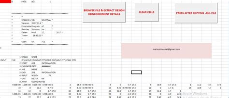 Structural Engineering Tools Staad Pro Slab Reinforcement Extractor