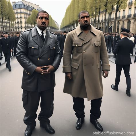 Hitler And Kanye In Paris Stable Diffusion Online