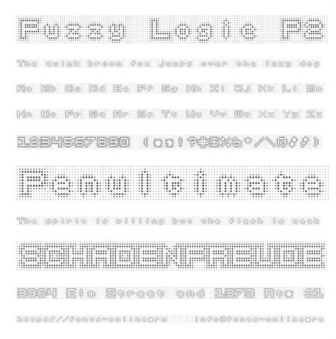 Fuzzy Logic P2 Font
