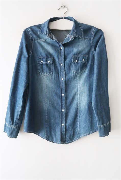 Jeansowa Koszula S M Inspired Second Hand Online