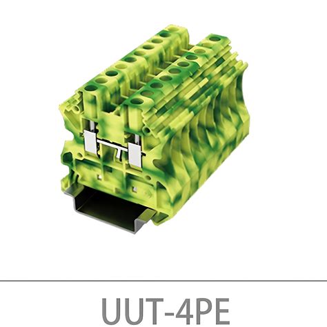Ut 4 Pe Ground Terminal Block 1000 V Feed Through Terminal Block Cable Connector And