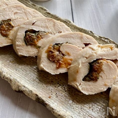 しっとり柔らか鶏むね肉の梅しそ巻き レシピサイトnadia