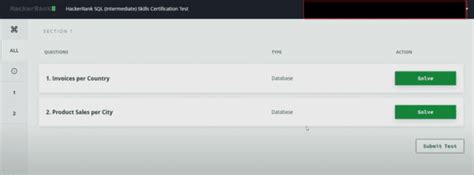 hackerrank sql intermediate certification solutions free sql