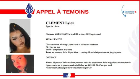 Disparition Inquiétante De La Jeune Lylou 13 Ans Nouvel Appel à