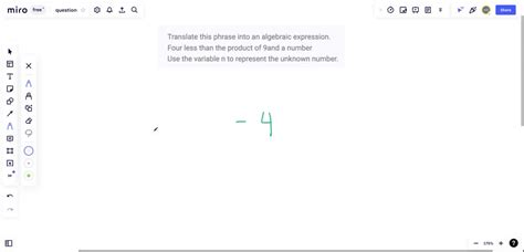 solved translate this phrase into an algebraic expression four less