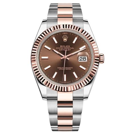 Rolex Datejust 40 Chocolate Brown Dial Two Tone Wristwatch Ref 126331