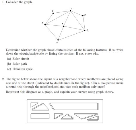 Solved 1 Consider the graph с B D A E Determine whether Chegg com