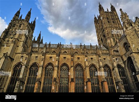 Canterbury Cathedral In The Medieval City Canterbury Kent South Stock