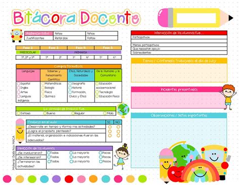 Bitácora De Trabajo Para Maestros Y Maestras Imagenes Educativas