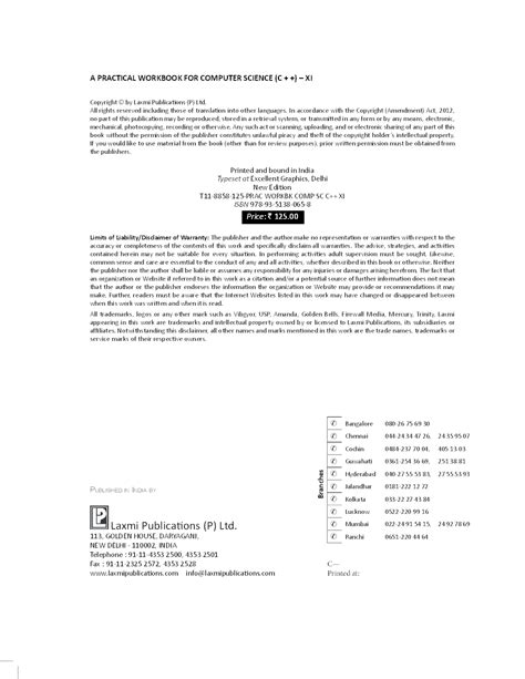 Download A Practical Workbook For Computer Science C Plus Plus Of Class