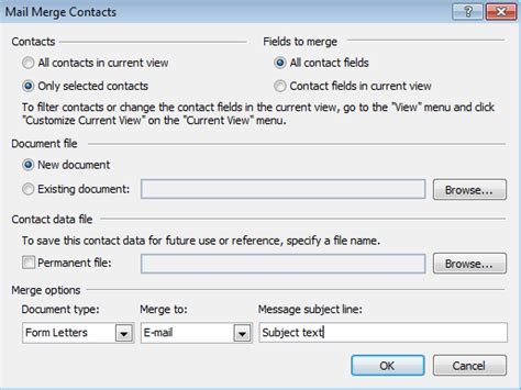 Mail Merge In Outlook 2007 Mapilab Blog