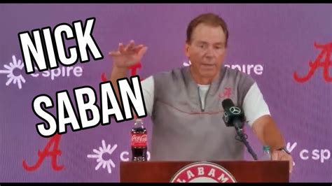 Nick Saban Asked About Two Quarterback System And Is Asked About Pete