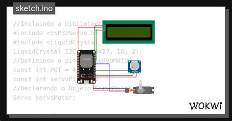 Servo Motor Com Potenciometro Wokwi Esp32 Stm32 Arduino Simulator