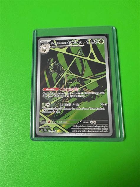 Team Rockets Spidops Ir Illustration Rare Pokemon English