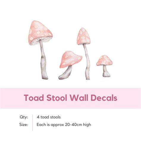 Toad Stool Wall Decals Little Rae Prints