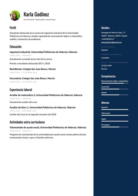 Cómo hacer un Currículum sin experiencia laboral Ejemplos GRATIS