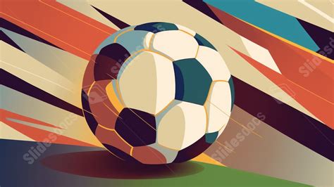 Football Red Streamline Shape Powerpoint Background For Free Download