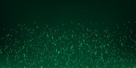 Binary Computer Code Digital Data View Technology Vector Image