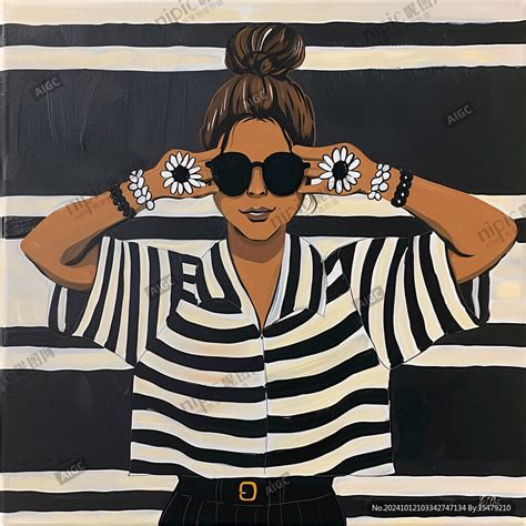 Ai创作图酷女孩插画 潮流插画美女人物插画 女孩海报时尚插画 手绘俏皮时尚女孩插画 潮流服饰插画女孩 时尚潮流人物原创插画 手绘女孩子青春装饰画 女性插画绘画时尚彩绘 女孩插画装饰画 时尚潮流